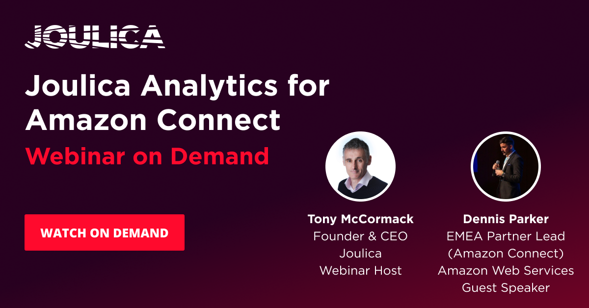 Joulica Analytics For Amazon Connect Webinar